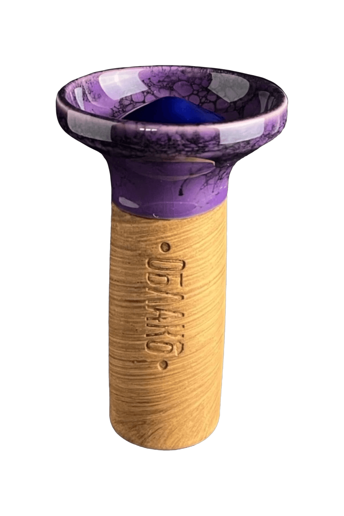 Bowl - Oblako Flow Dark Blue on Marble Purple - Izzy Smoke