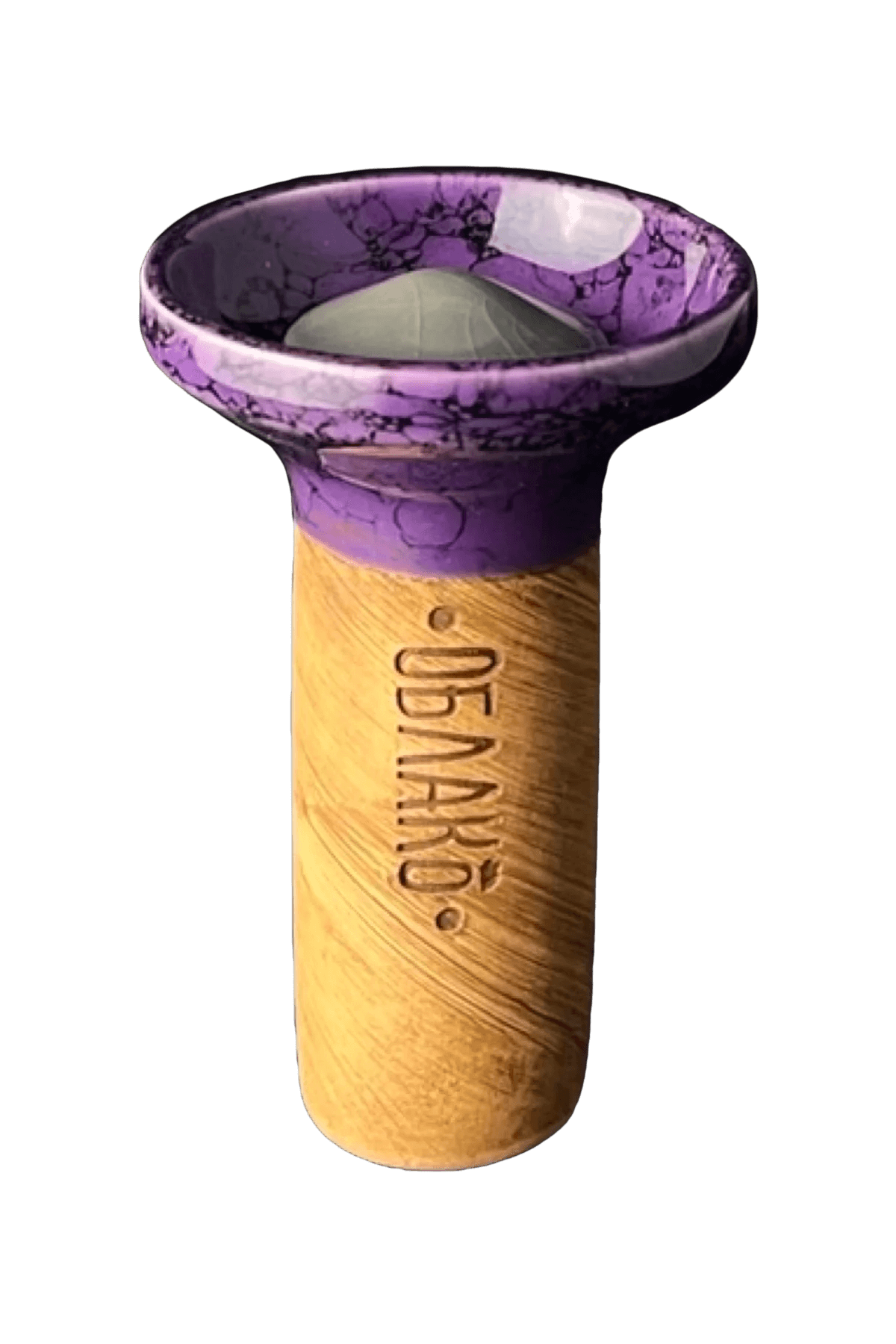 Bowl - Oblako Flow Grey on Marble Purple - Izzy Smoke